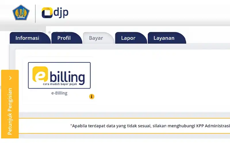 Pembuatan Kode Billing Sudah Normal, DJP Sarankan Pakai Private Window