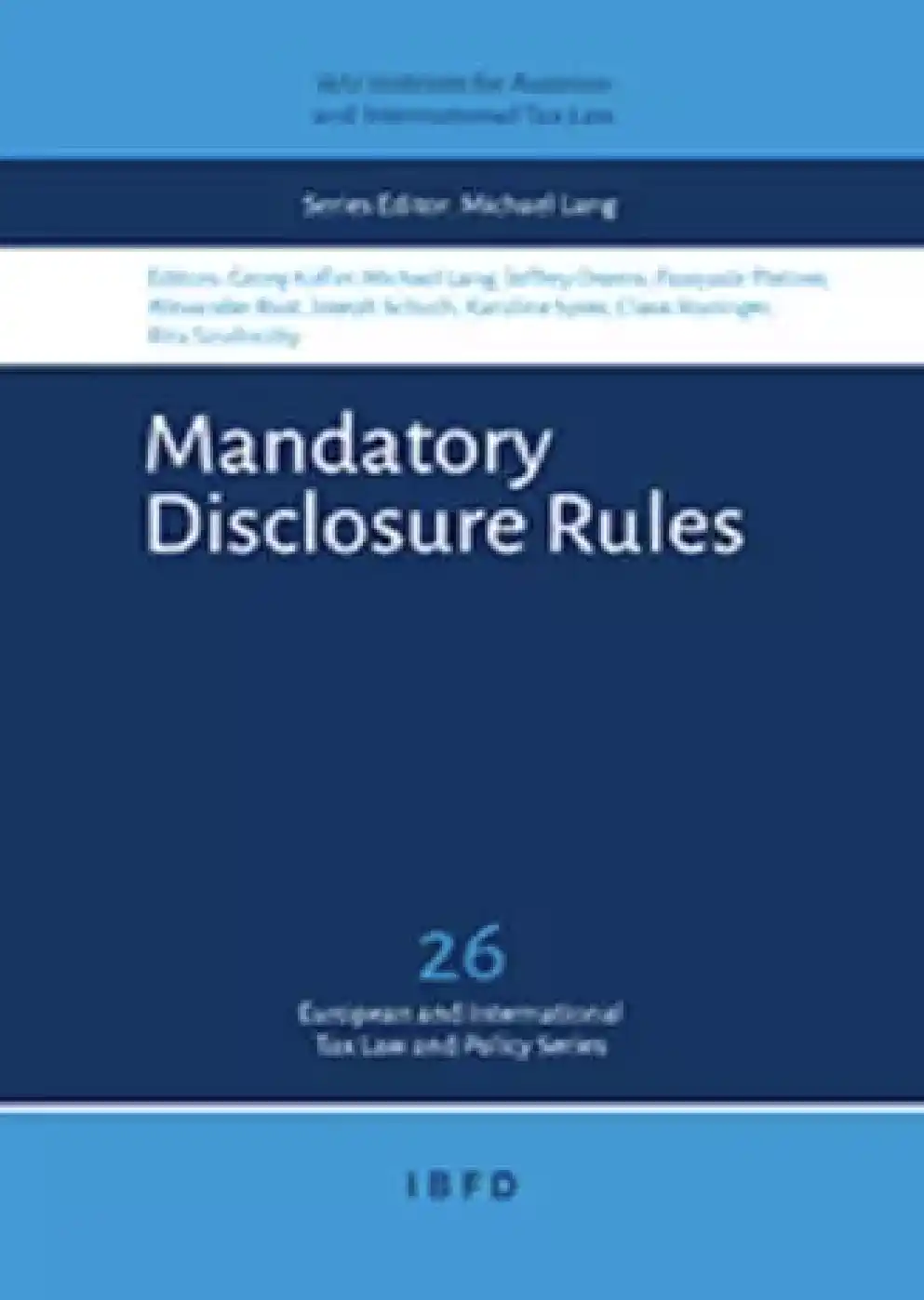 Mandatory Disclosure Rules | DDTC