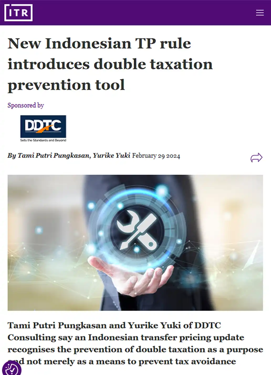 New Indonesian TP Rule Introduces Double Taxation Prevention Tool | DDTC